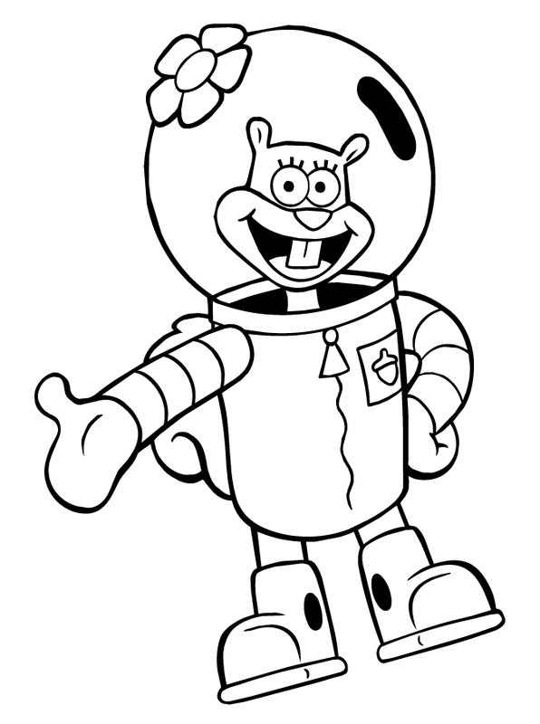 🖍️ Spongebob Vrolijke Sandy Cheeks - Gratis Kleurplaat om te Printen ... 🖍️ Spongebob Vrolijke Sandy Cheeks - Gratis Kleurplaat om te Printen ...