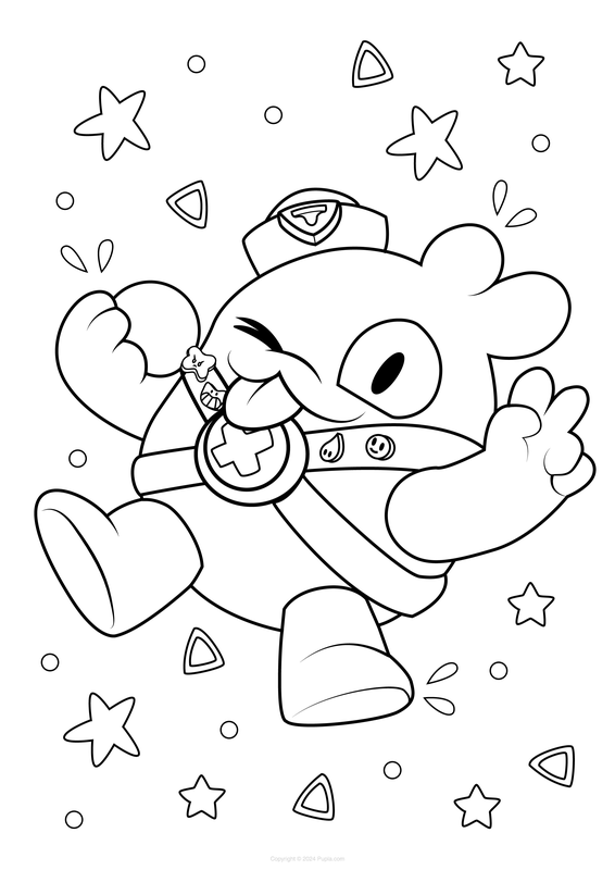 🖍️ Brawl Stars Squeak Gratis Kleurplaat Om Te Printen